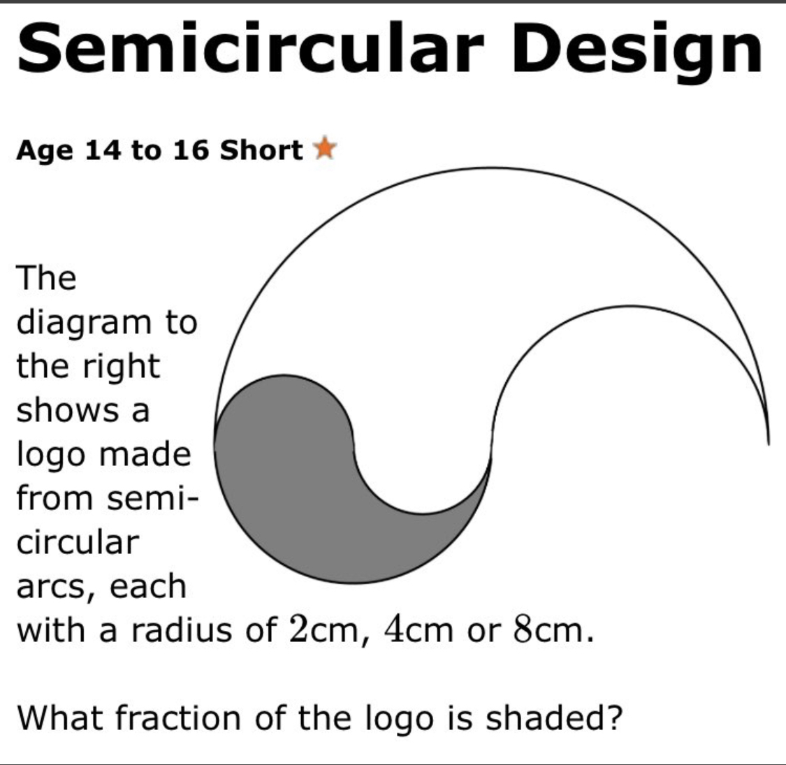 Chang's Math blog: p6 circles, fractions (fr Nrich)