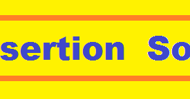 Its Easy Programming: Insertion sort Program in C -Data Structure