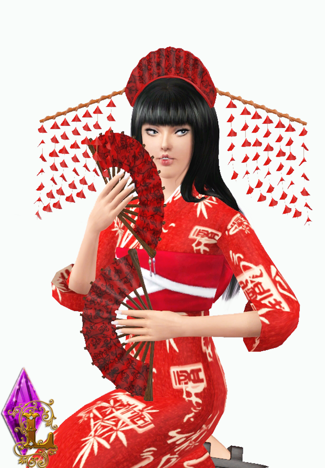 My Sims 3 Blog: Japanese Accessories by Ladesire