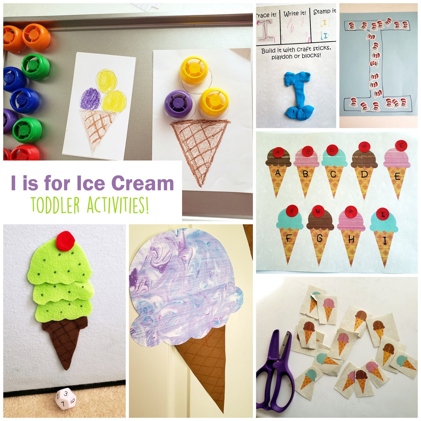 Mom's Tot School: I is for Ice Cream!
