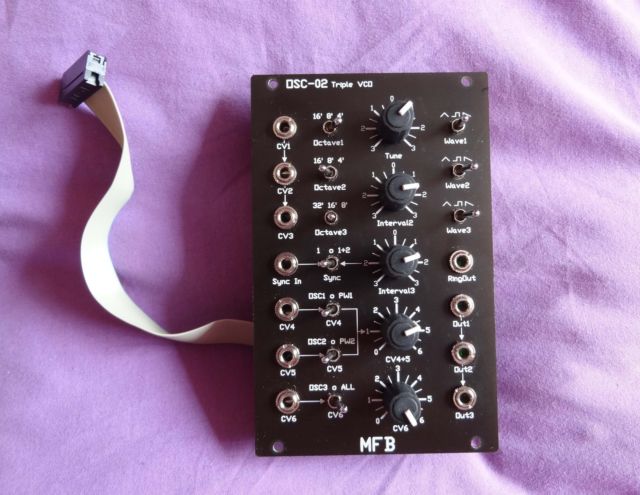 MATRIXSYNTH: MFB Module OSC-02 Triple Oscillator Eurorack Module