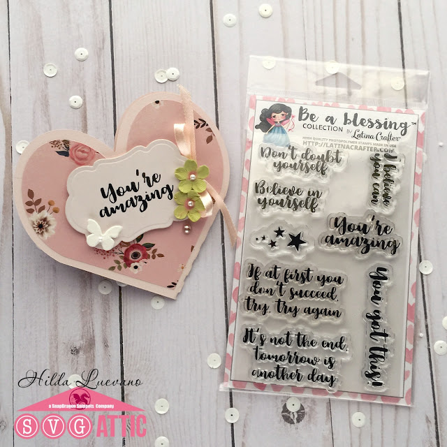 Hilda Designs: Tarjeta de Corazón Desplegable