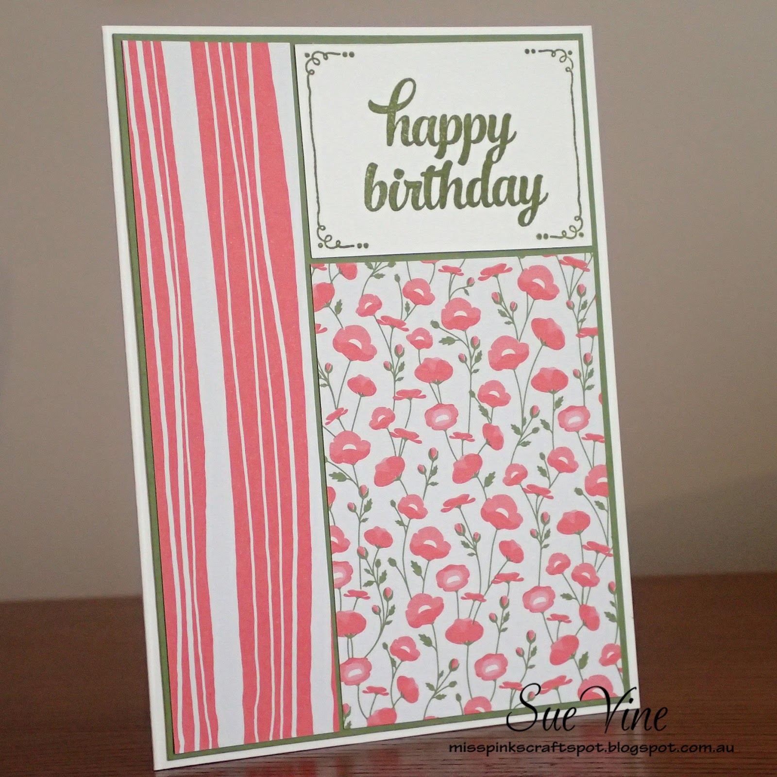 Pretty Petals - quick and simple card layout