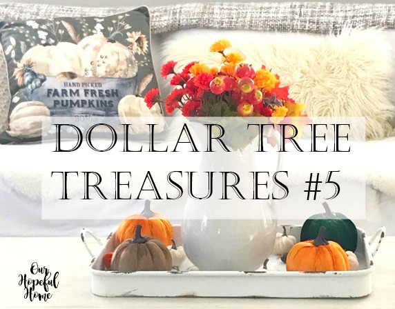 Our Hopeful Home: Dollar Tree Treasures #5: Affordable Fall Decorating ...