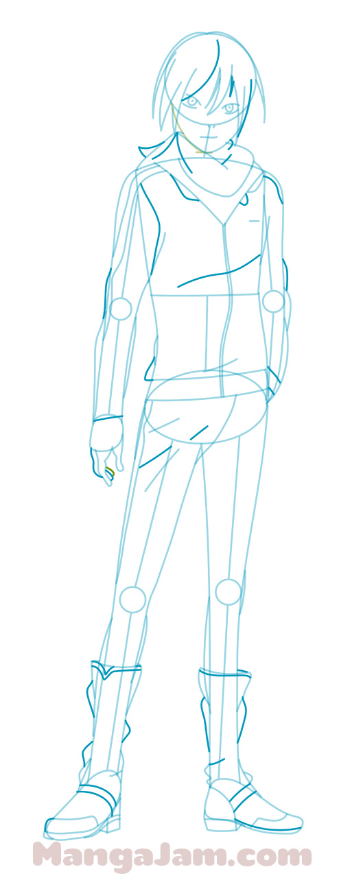 Cách vẽ body Yato từ Anime Noragami | Vẽ Từng Nét Nhỏ