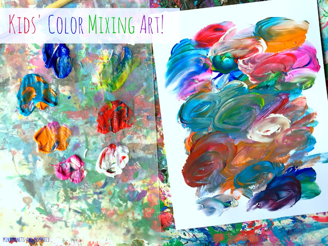 Mini Monets and Mommies: Let's Start Color Mixing! Kids' Art Activity