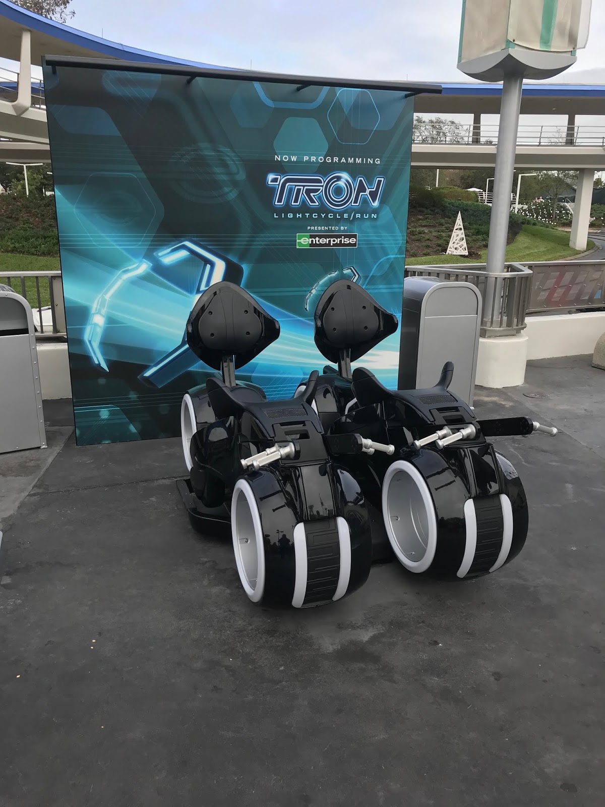 Tron Lightcycle Run Ride Vehicle Photo Op