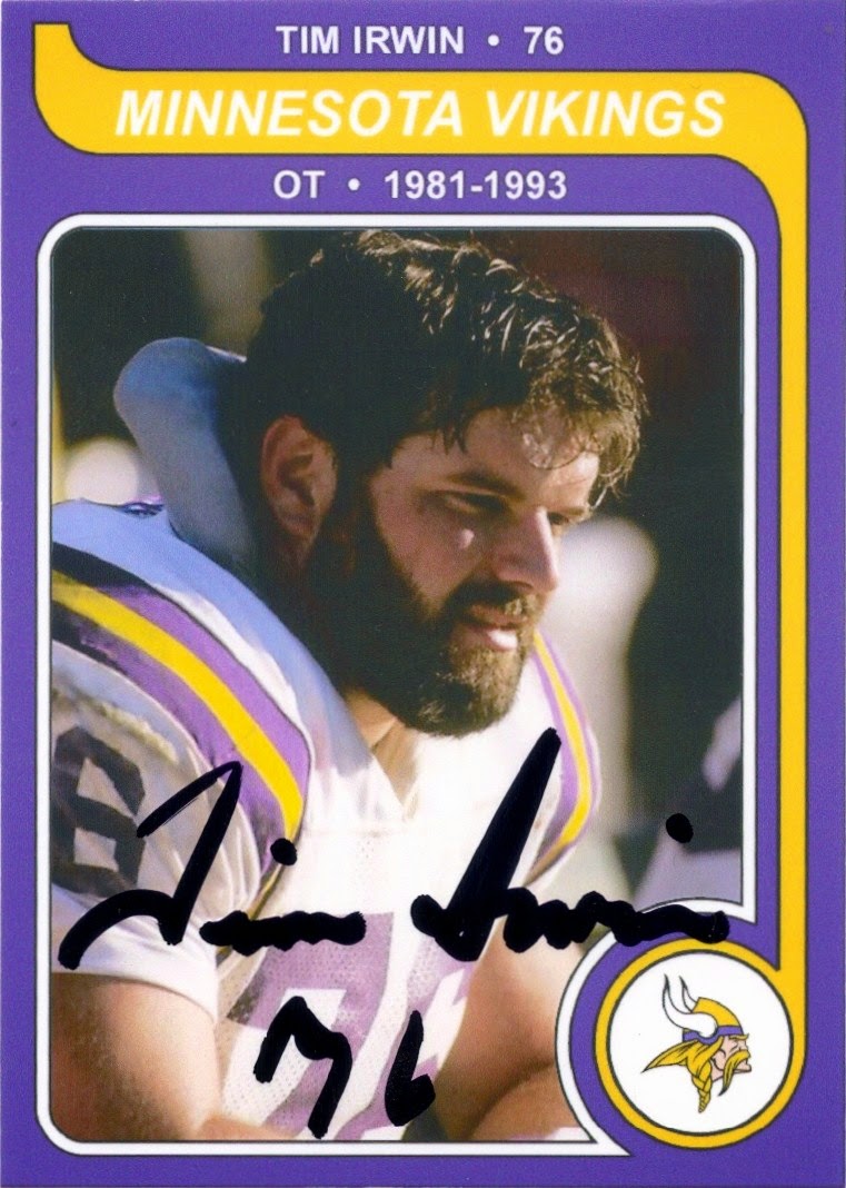 Minnesota Sports Autograph Project: TIM IRWIN