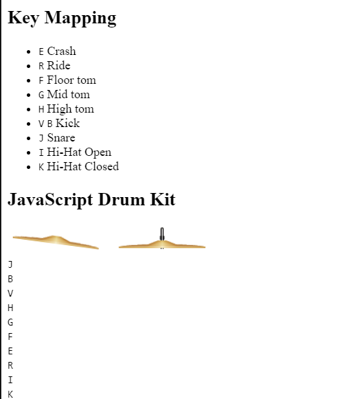 Drum Kit Using Html Css And Javascript Source Code
