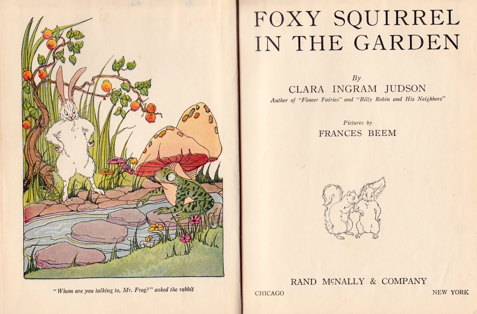 Frances Beem: Foxy Squirrel in the Garden