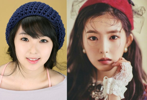 Irene's past photos compared to present