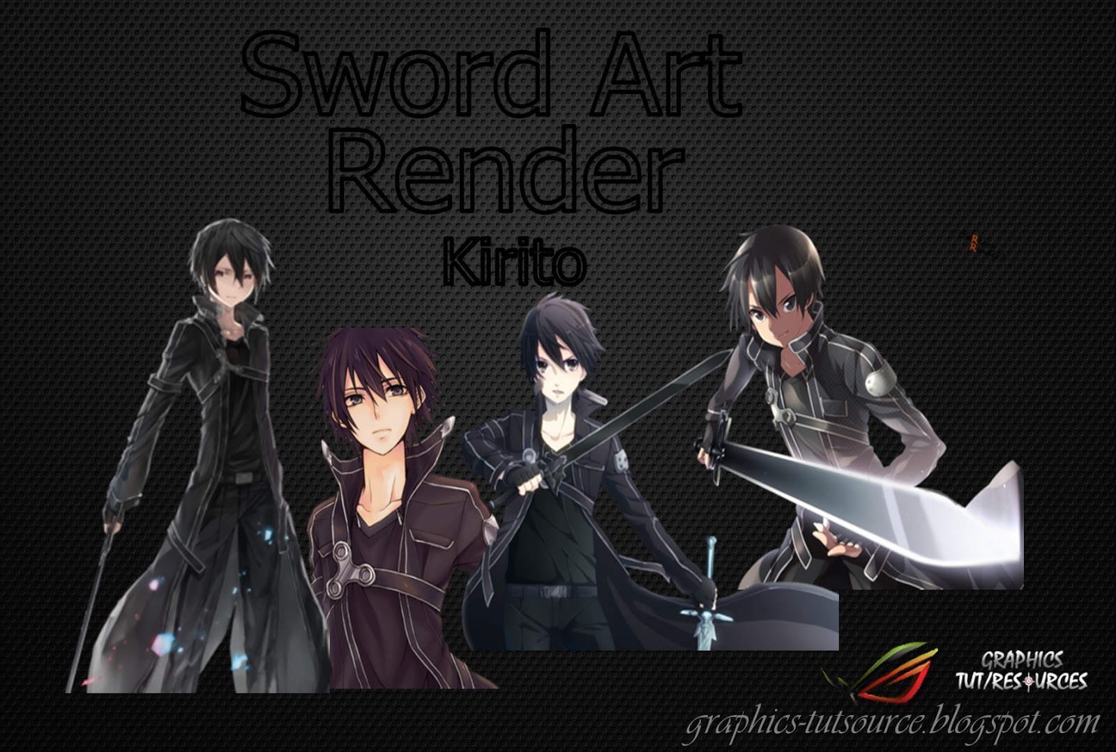 Sword Art Online - Kirito Renders - Graphics Tut/Resources