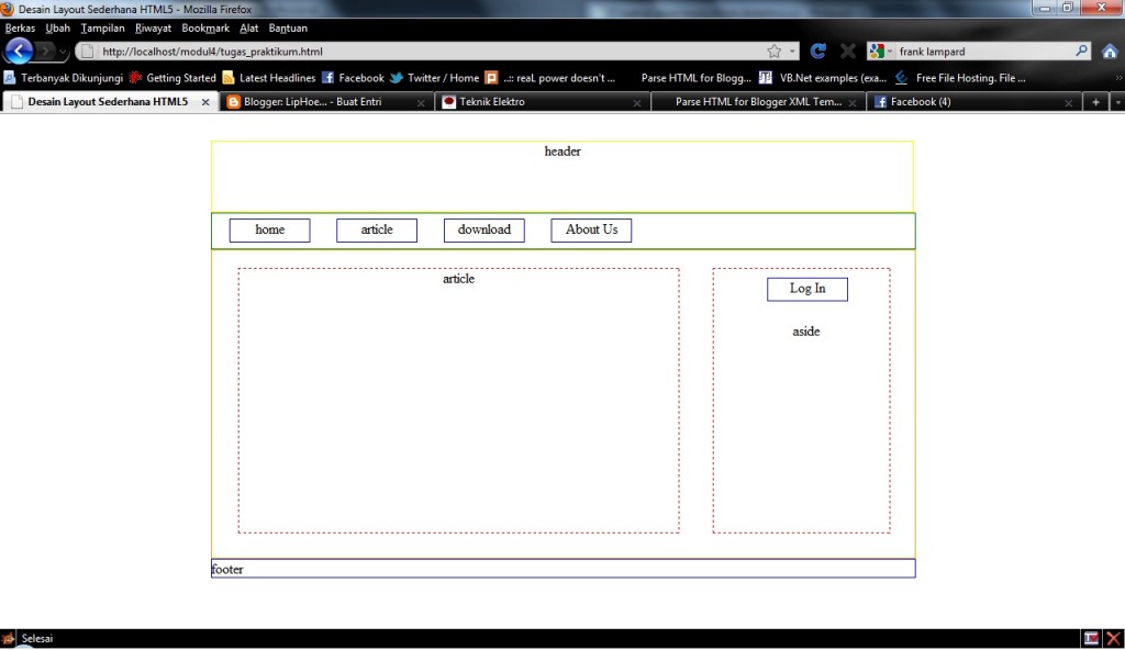 Modiar Blog: Membuat Kerangka Web dengan CSS