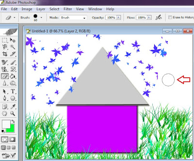 Online Classes for Photoshop: 6. Eraser tool, Background Eraser tool ...