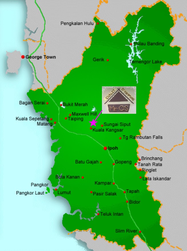 Chalet & Homestay Kuala Kangsar - D' Kampung Mr.Os: Map