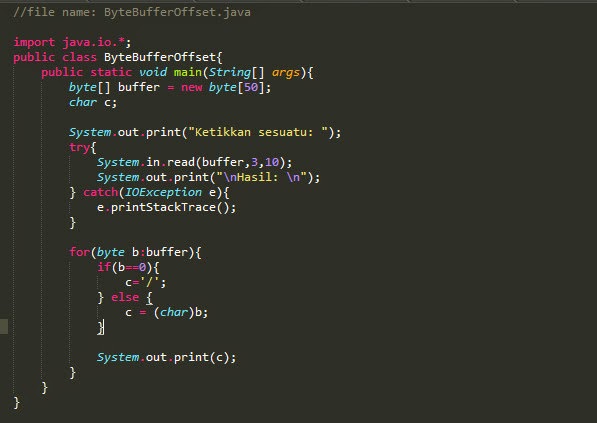 Program Java #6 – Membuat int read(byte[] buffer, int offset, int length)