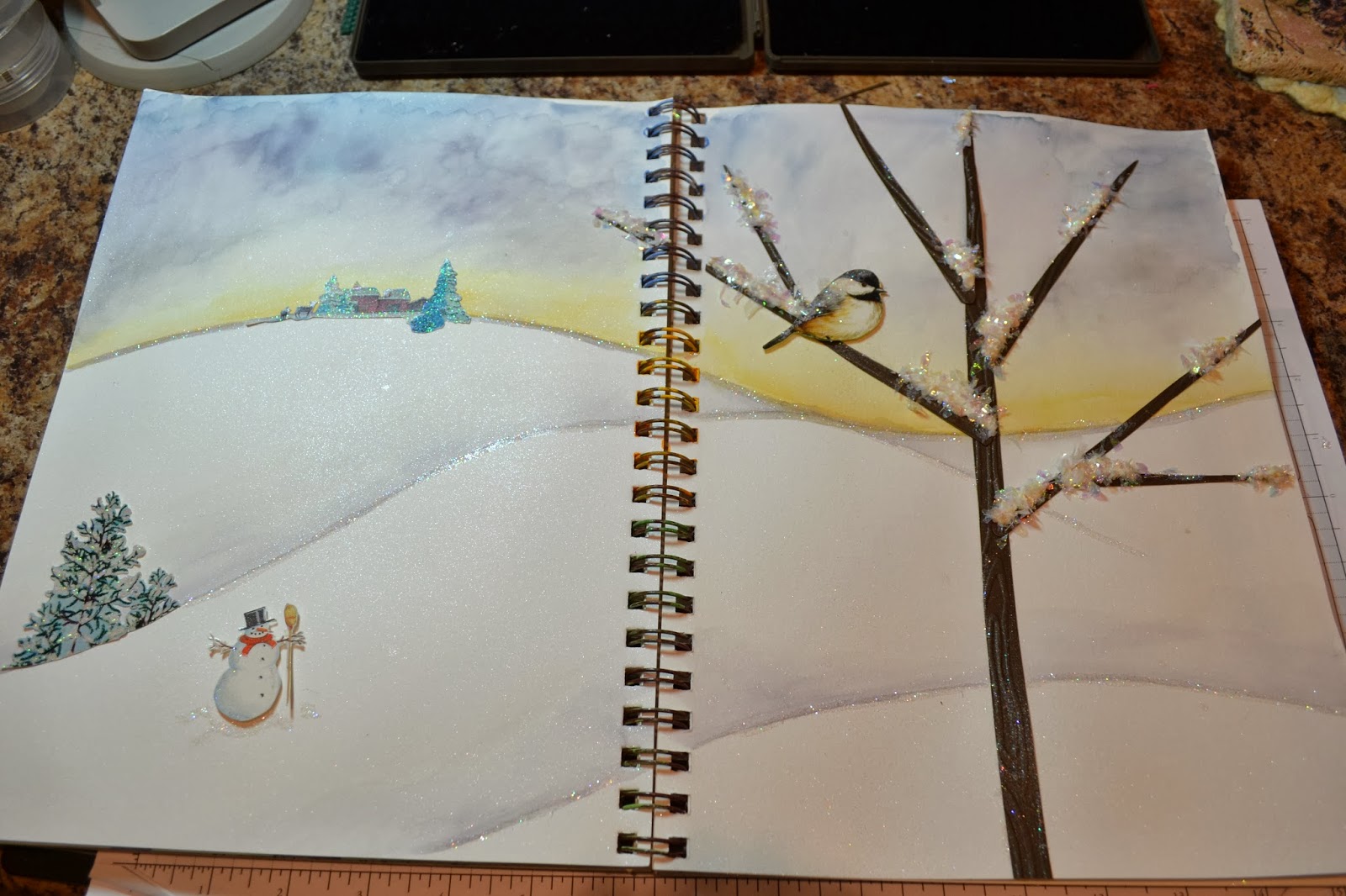 Deb's Stamp Pad: Winter Art Journal Class