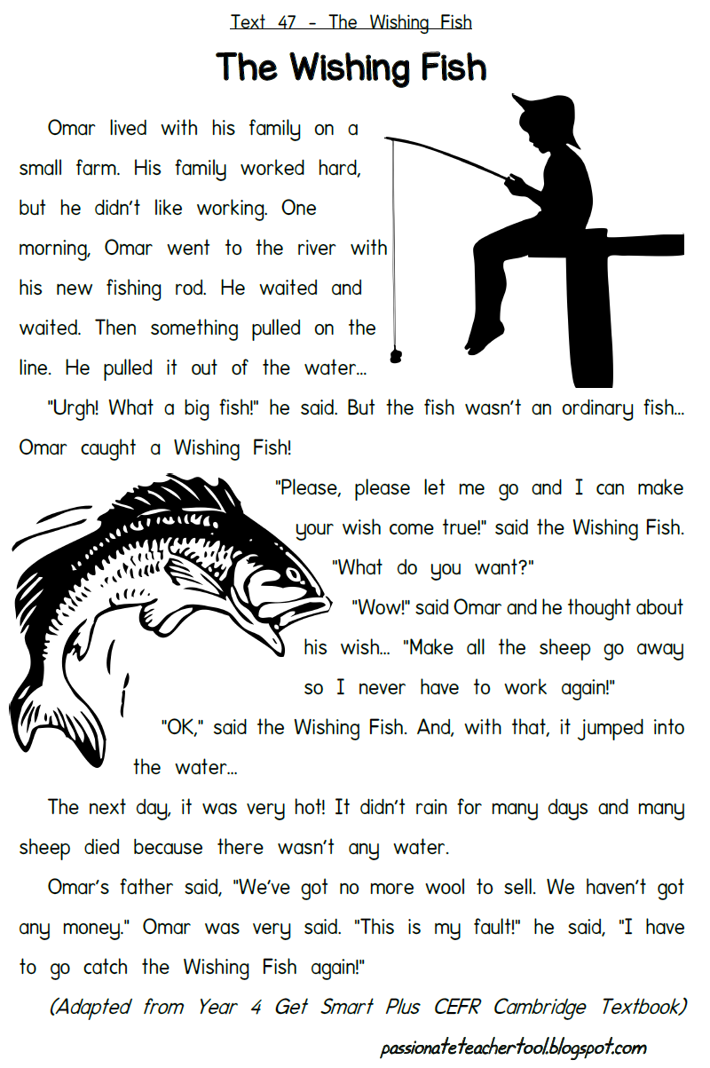 Passionate Teacher Tools: Text 47 - The Wishing Fish
