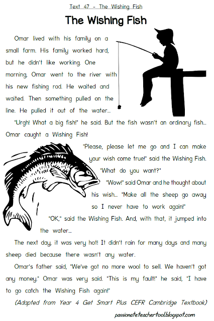 Passionate Teacher Tools: Text 47 - The Wishing Fish