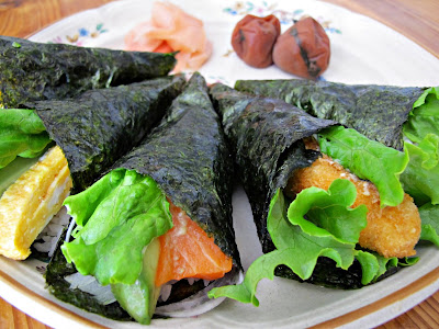 Recipes for Denny: Temaki Sushi (Hand-wrapped Sushi)