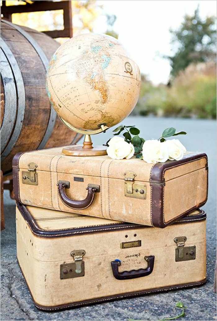 50 ideas with vintage suitcase - Diy Fun World