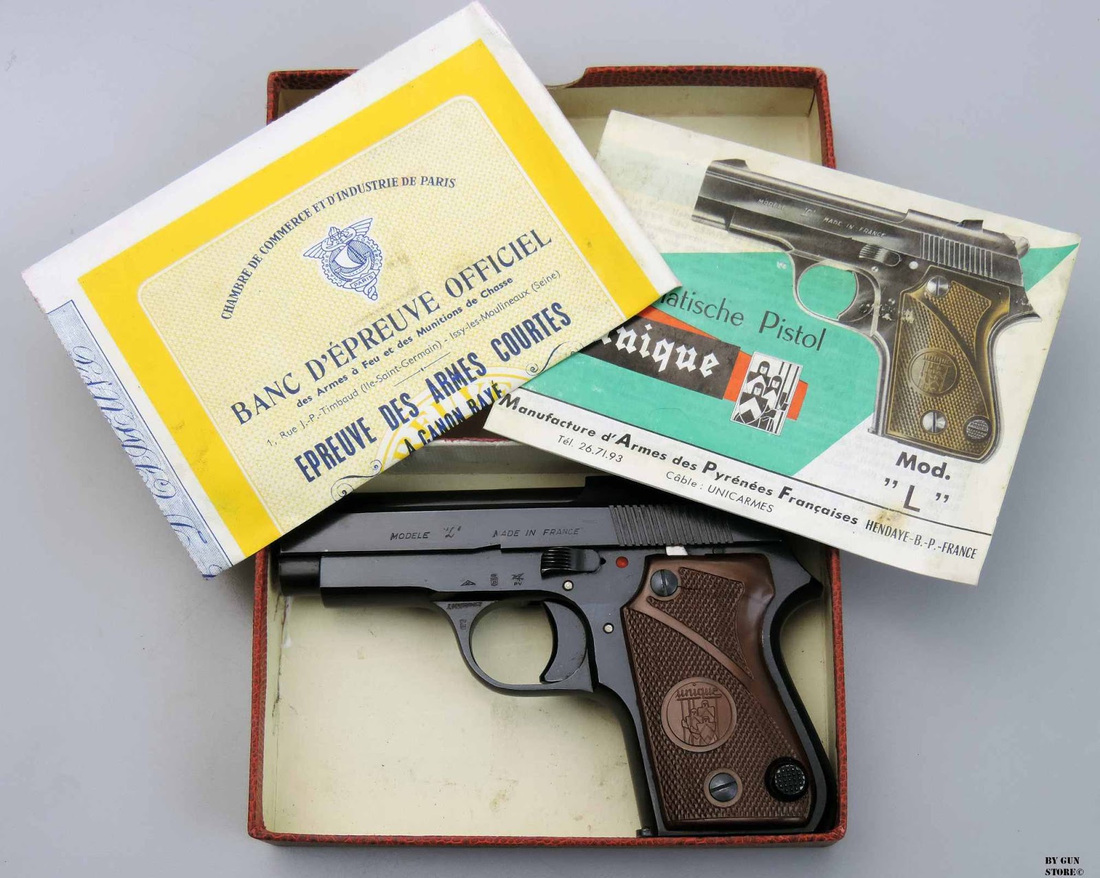 Armi usate web portal: Pistola Unique model “L” cal. 7,65 mm.