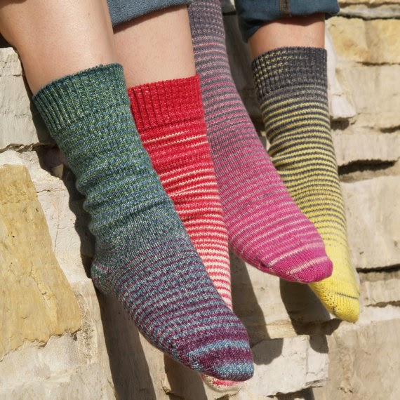 Susan B. Anderson: Episode 10 ~ Knitcircus Gradient Stripes Socks Set ...