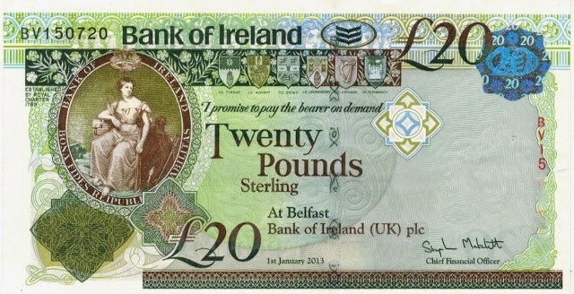 Terence's collections ...: The Bank of Ireland - 20 Pounds Sterling ...