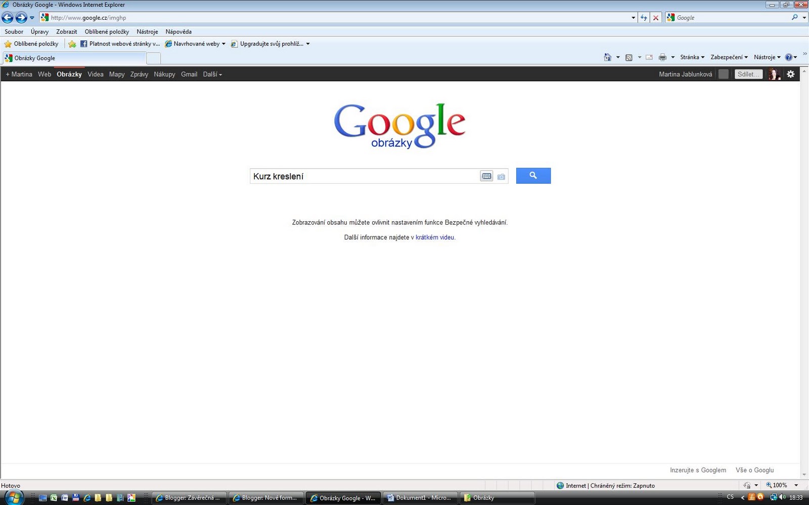 Závěrečná práce: 20. Google obrázky