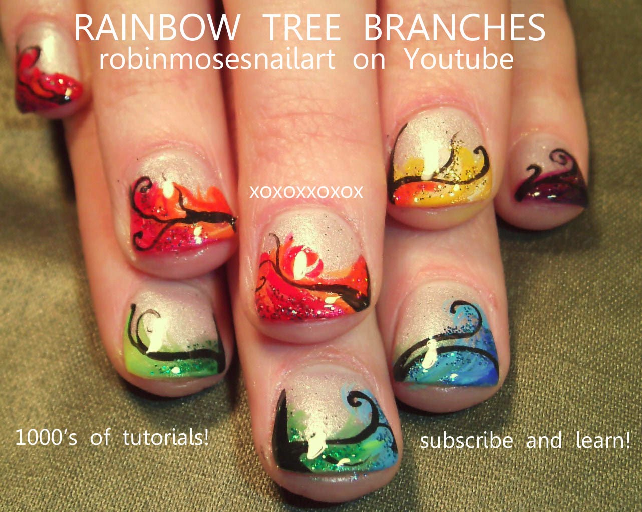 Nail Art by Robin Moses: "rainbow nails" "rainbow nail art" "nail art ...