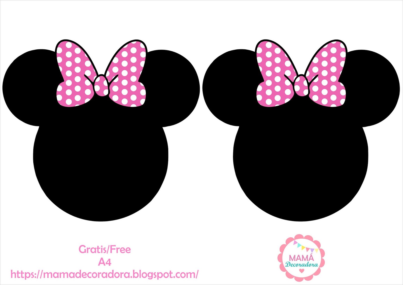 Mamá Decoradora: Kit imprimible Minnie Mouse