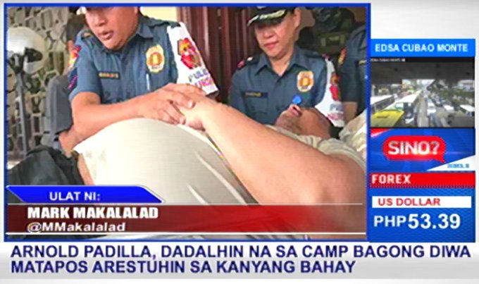 Arnold Padilla who went viral when he and his wife assaulted traffic enforcers got arrested ...