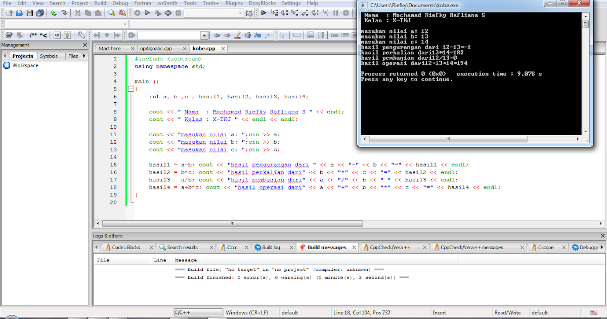 Operasi Hitung Algoritma dan Operasi Hitung Modulus ~ Beginners TI
