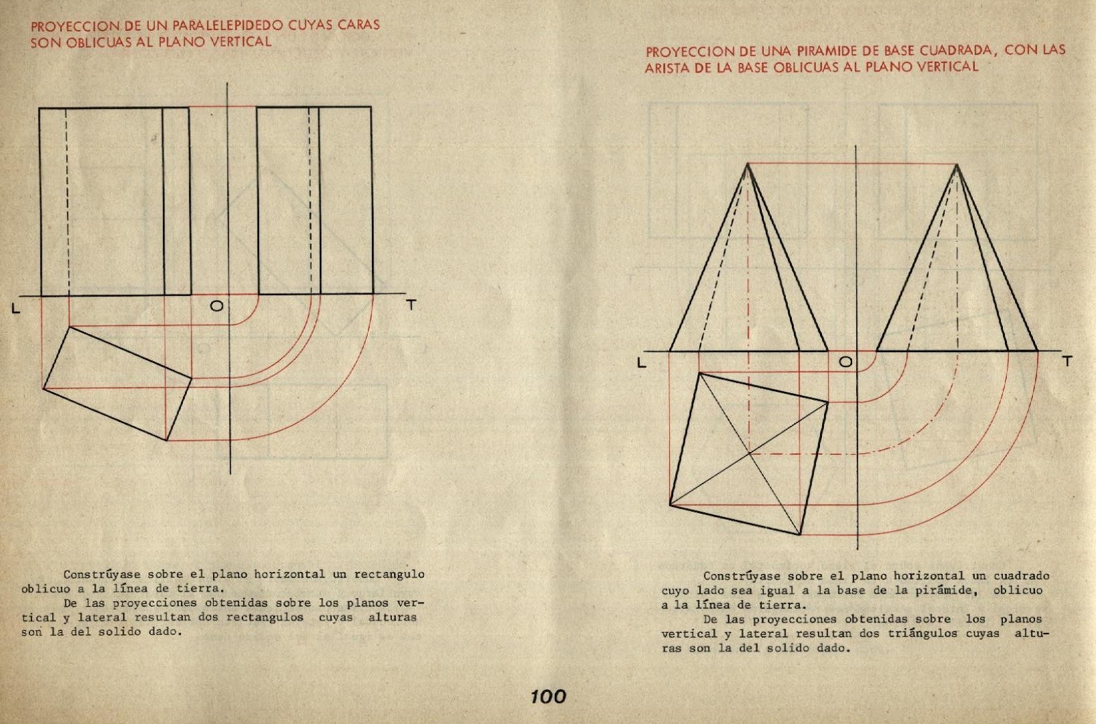 Notas de Dibujo Técnico Para Estudiantes : Proyección de Triángulo ...