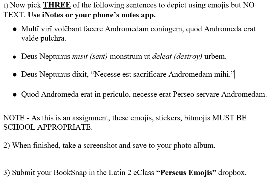 Toda-lly Comprehensible Latin: Find the Sentence using Emojis