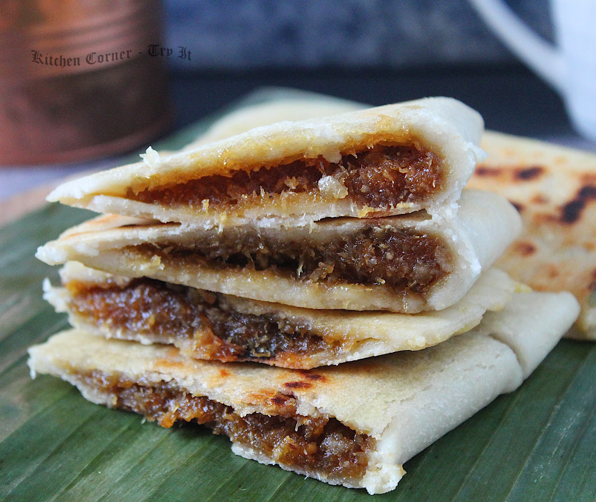 Kerala Snack Ottada- Rice Parcel in Banana Leaf