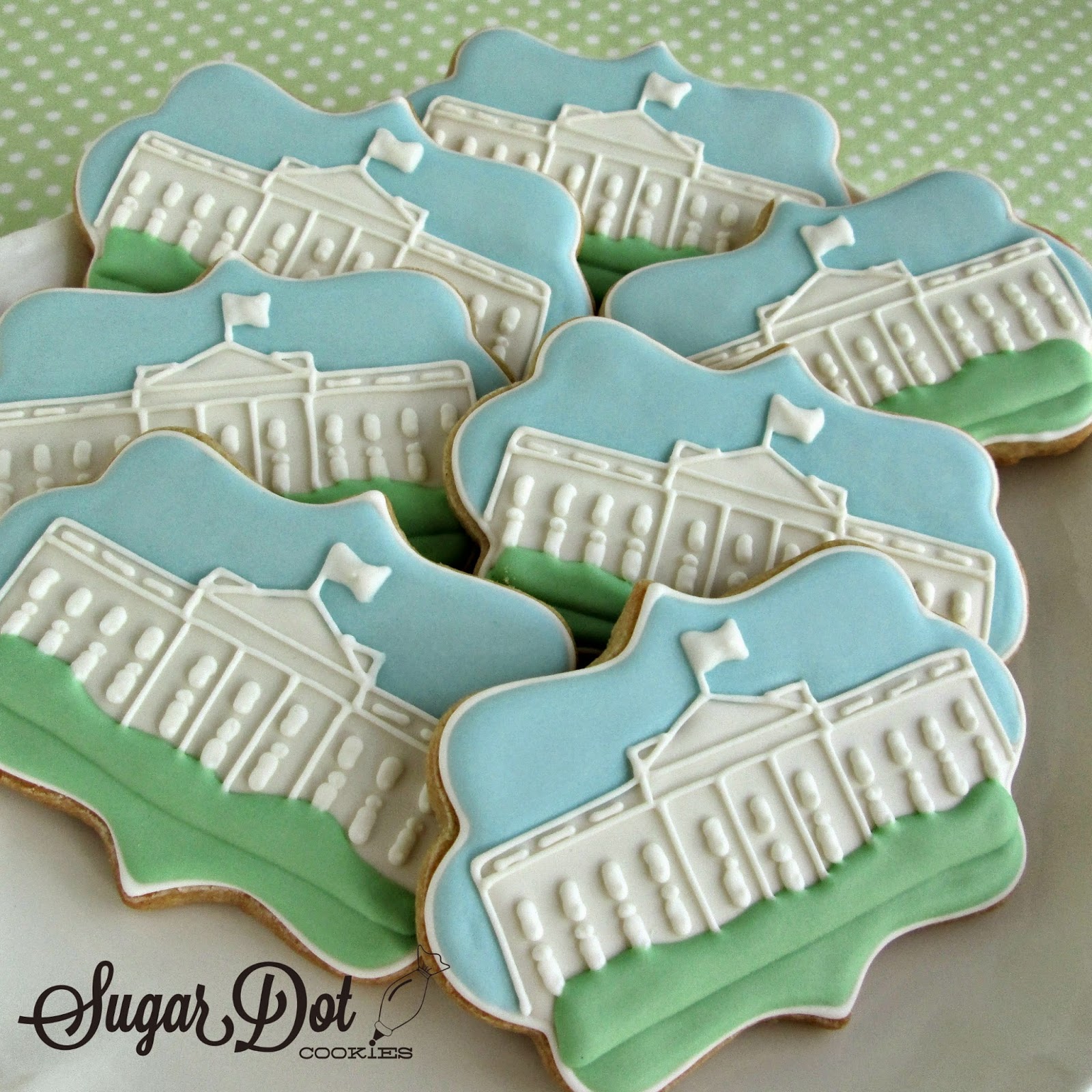 sugar%2Bdot%2Bcookies%2Bdecorated%2Broyal%2Bicing%2Bwhite%2Bhouse ...