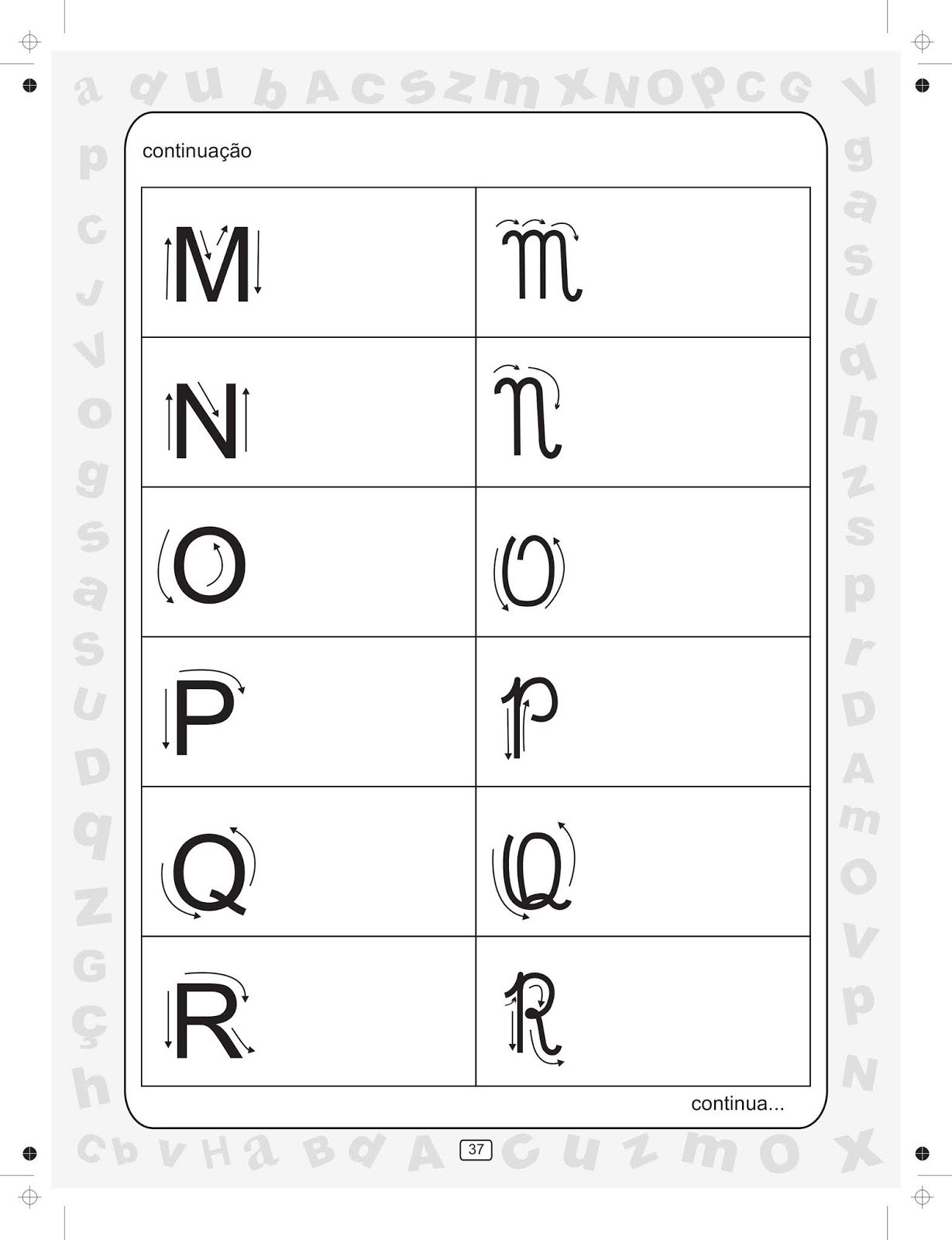 Portuguese alphabet activity ~ Atividade para imprimir
