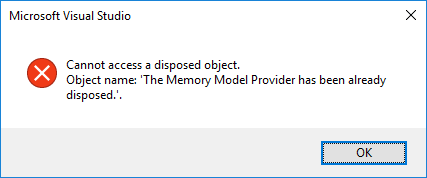 Microsoft Dynamics Ax/D365 FO: Cannot access a disposed object. Object ...