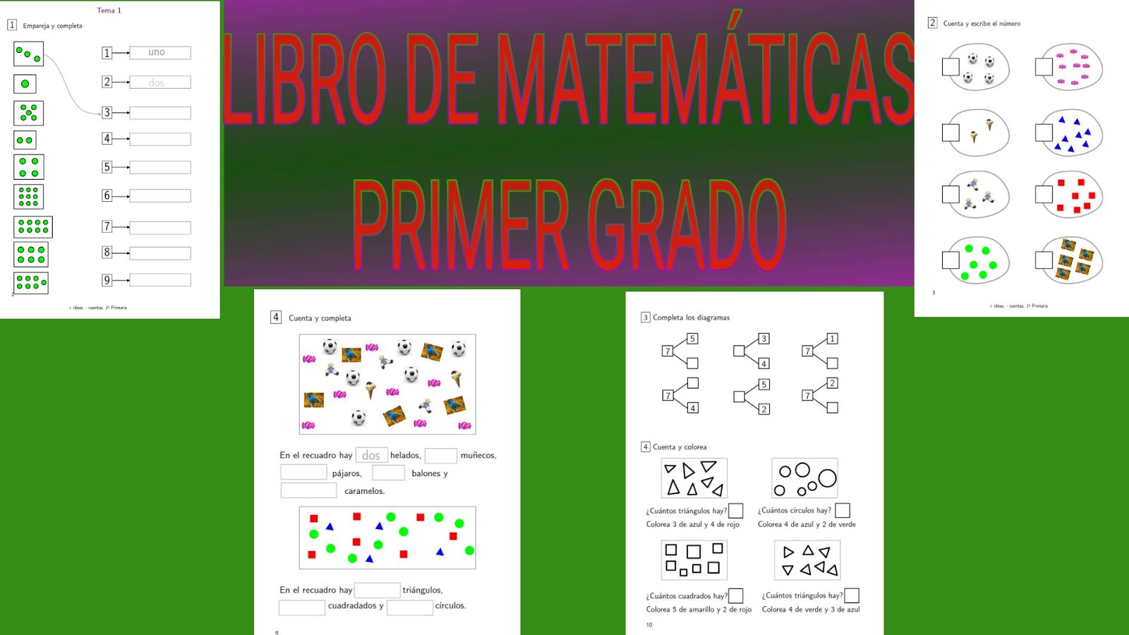 LIBRO DE MATEMÁTICAS PARA PRIMER GRADO DE PRIMARIA - MILTON PAREDES ...