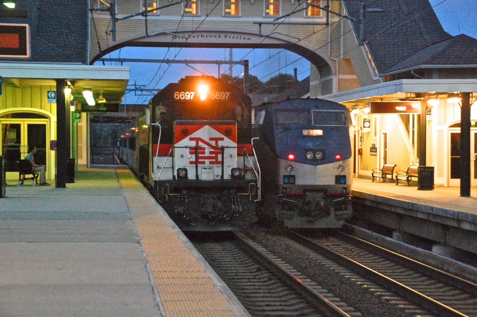 Jadczak Photography: Air and Rail: Shore Line East Meet