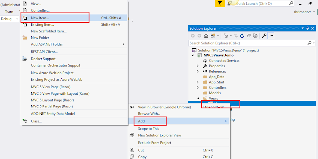 Views In Aspnet Mvc 5 ~ Programming With Shri