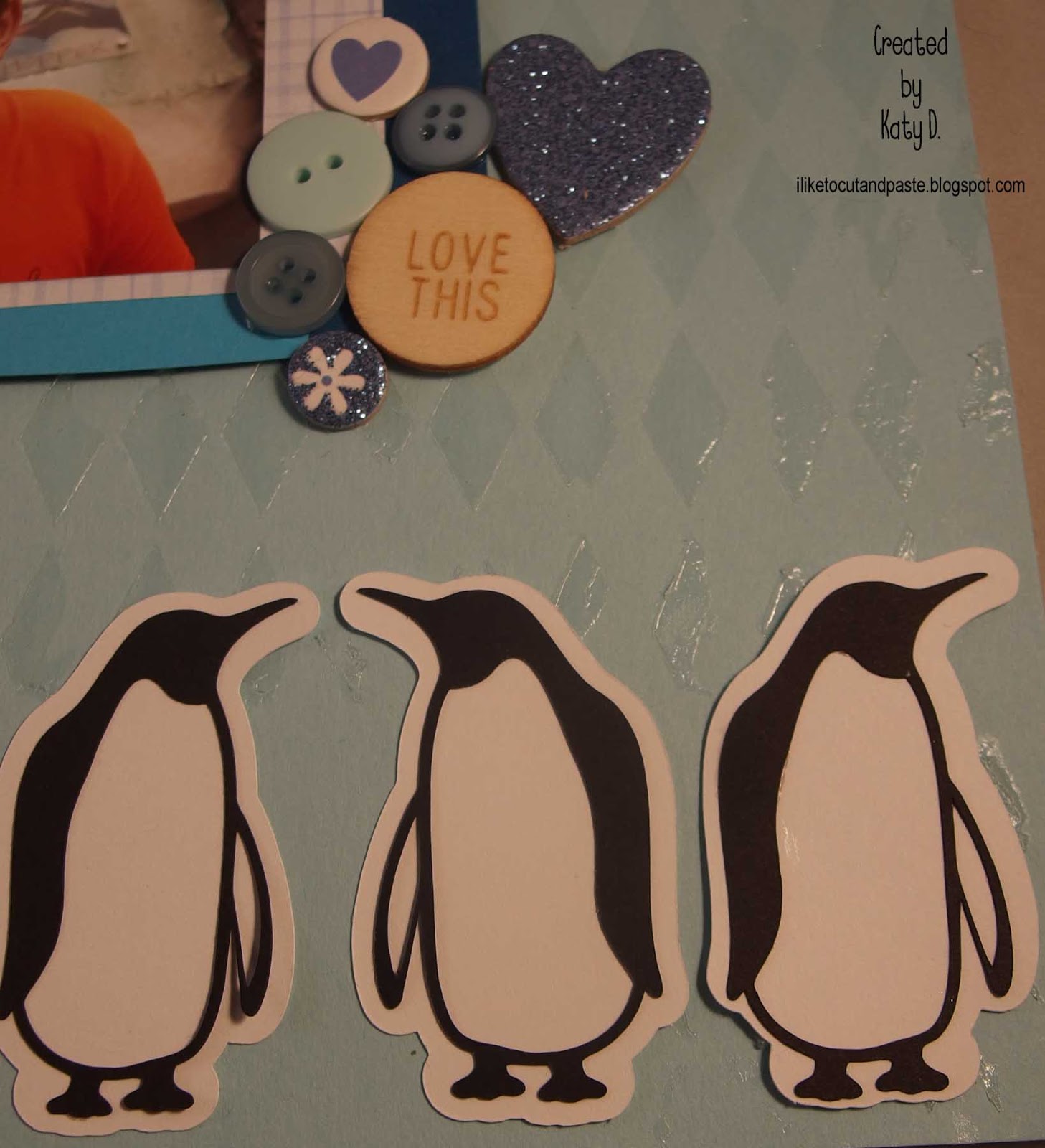I like to cut and paste: Penguins Layout