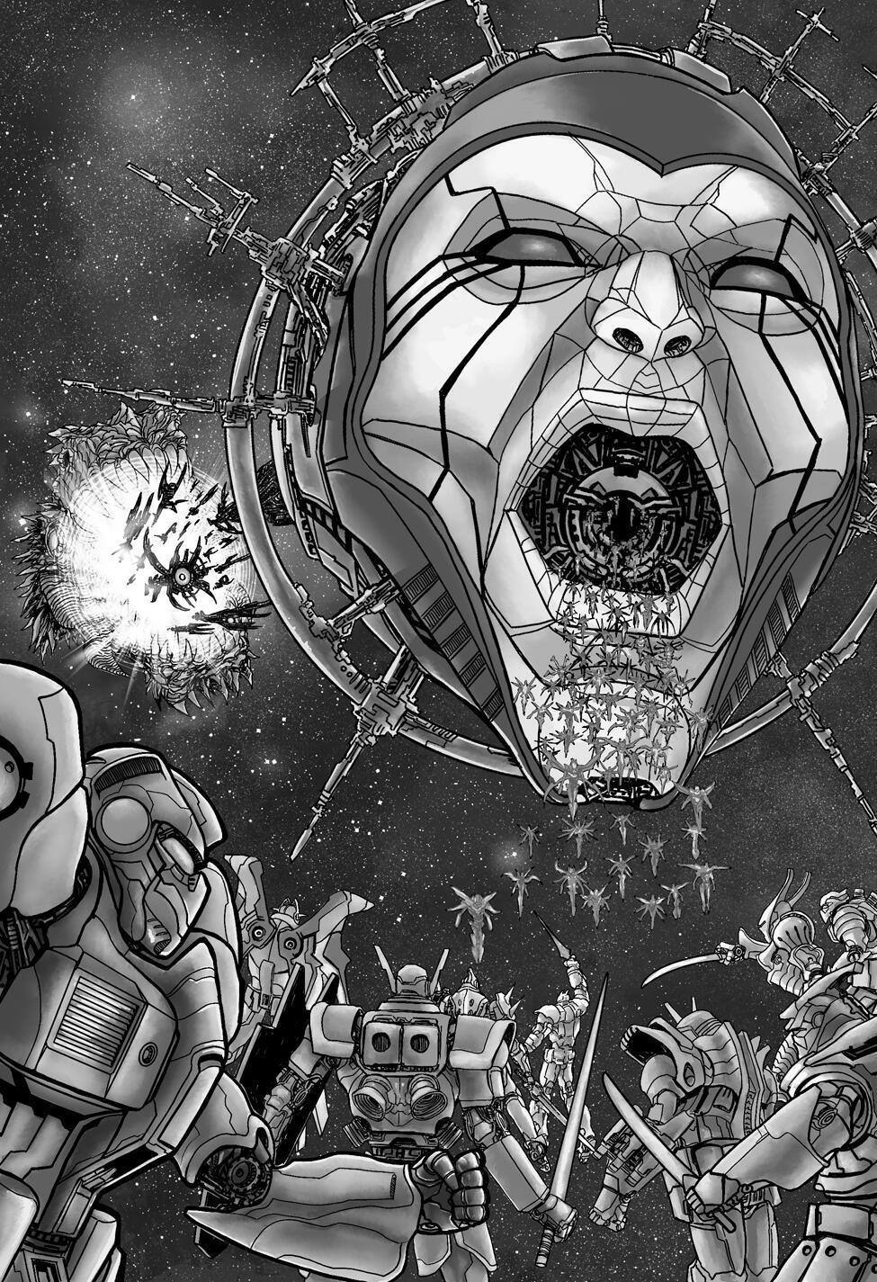 Walking In Shadows: A Very Merry Magic Mecha Space Christmas