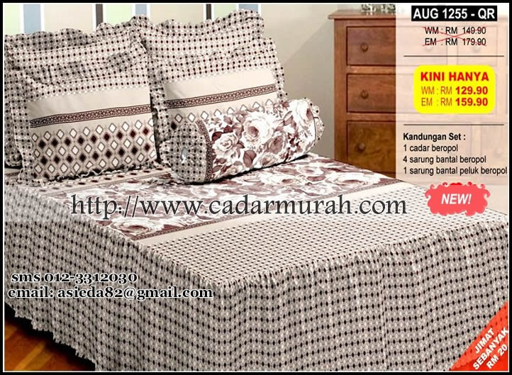 Cadar Cotton Berkualiti Dan Murah: SET CADAR QUEEN ROPOL ~ 100% COTTON ...