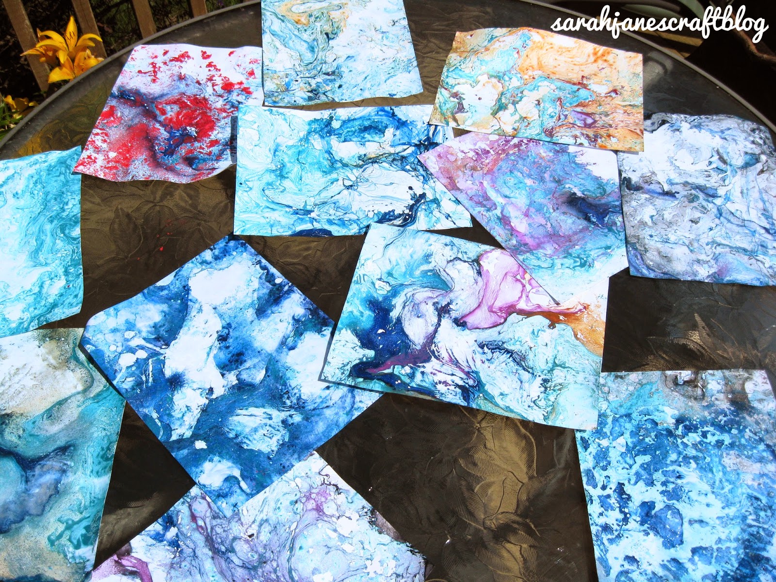 Crafting Revisit: Spray Paint Marbling