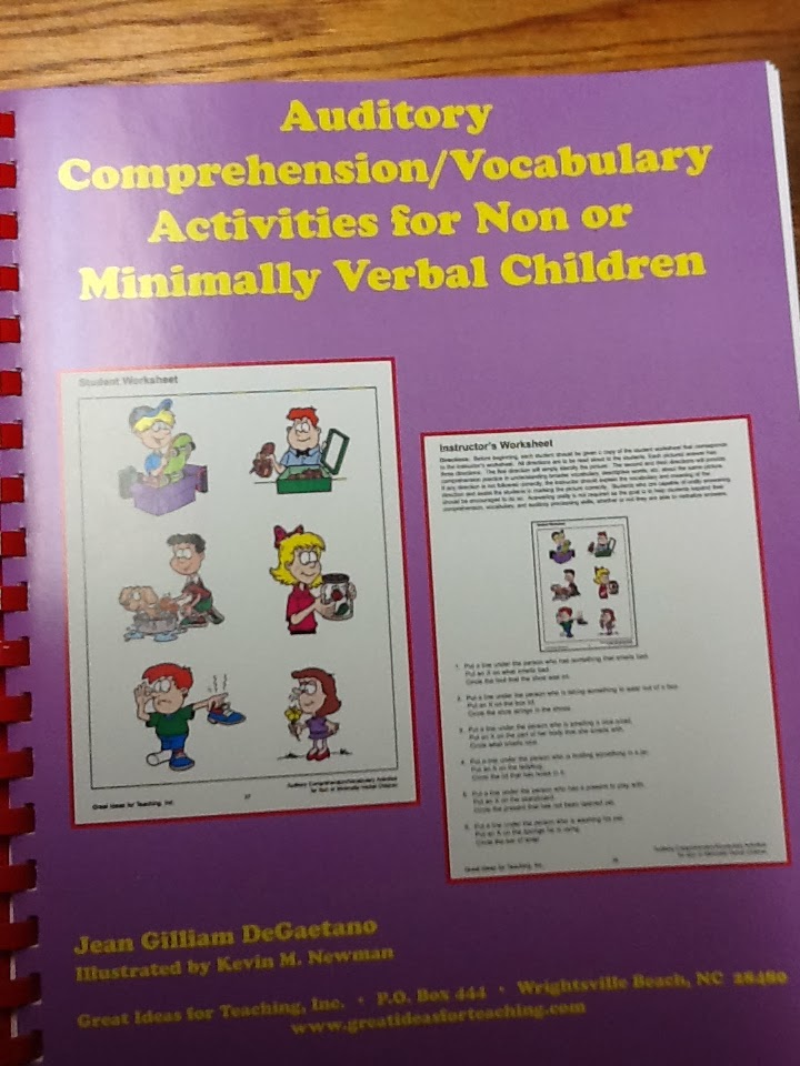 Word Nerd Speech Teach: {Review} Auditory Comprehension/Vocabulary ...