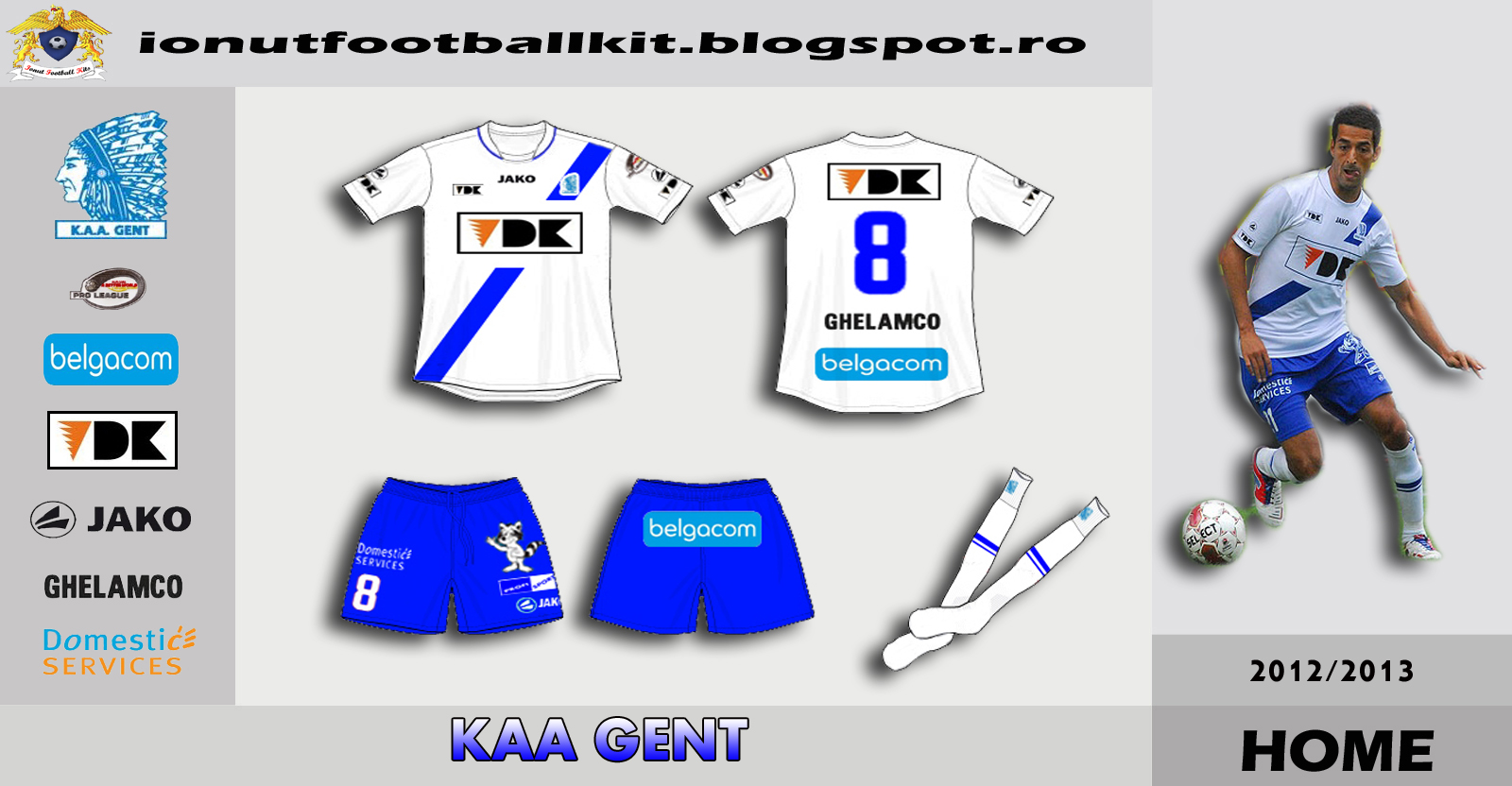 Ionut Football Kits: KAA Gent home kit 2012/2013