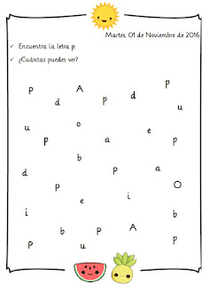 `: Tareas de Pre-Kinder