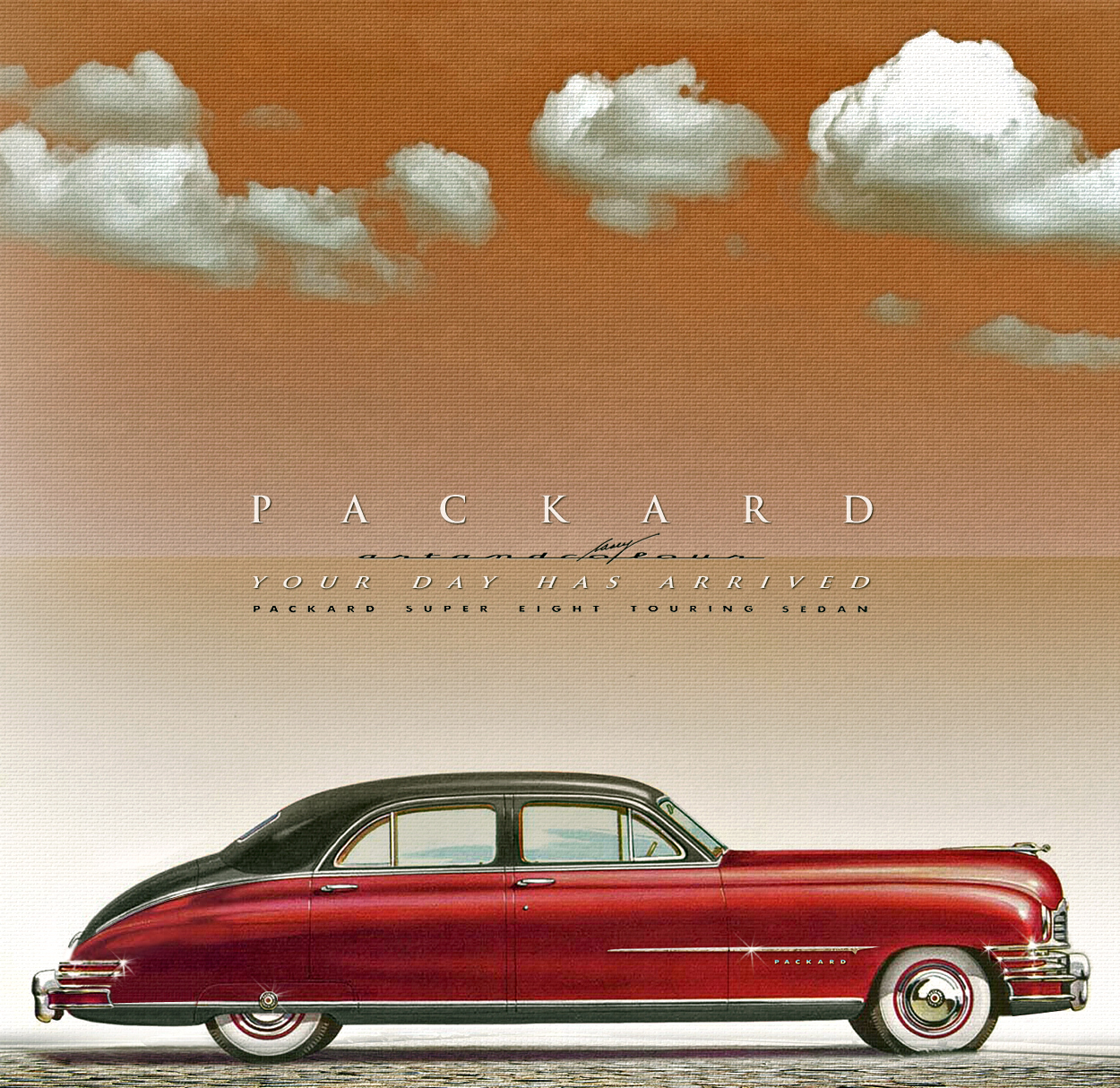 casey/artandcolour/cars: If I Been There . . . Rendered 1948 Packard Ad